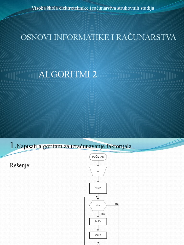 Predavanje 5 - Algoritmi 2ee | PDF