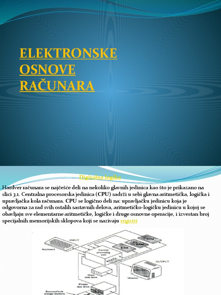 Predavanje 9 - Logicka Kola3 | PDF