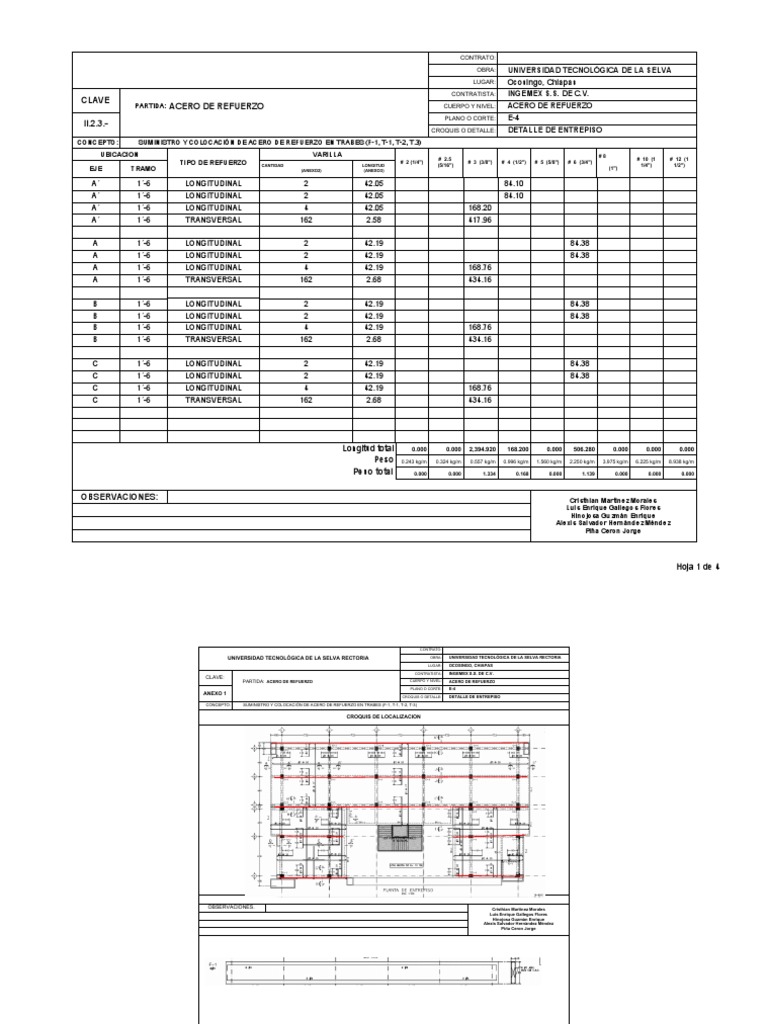 Acero de Refuerzo en Trabes | PDF