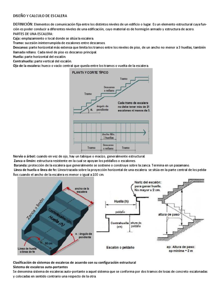 Diseño y Calculo de Escalera | PDF | Escalera | Hormigón