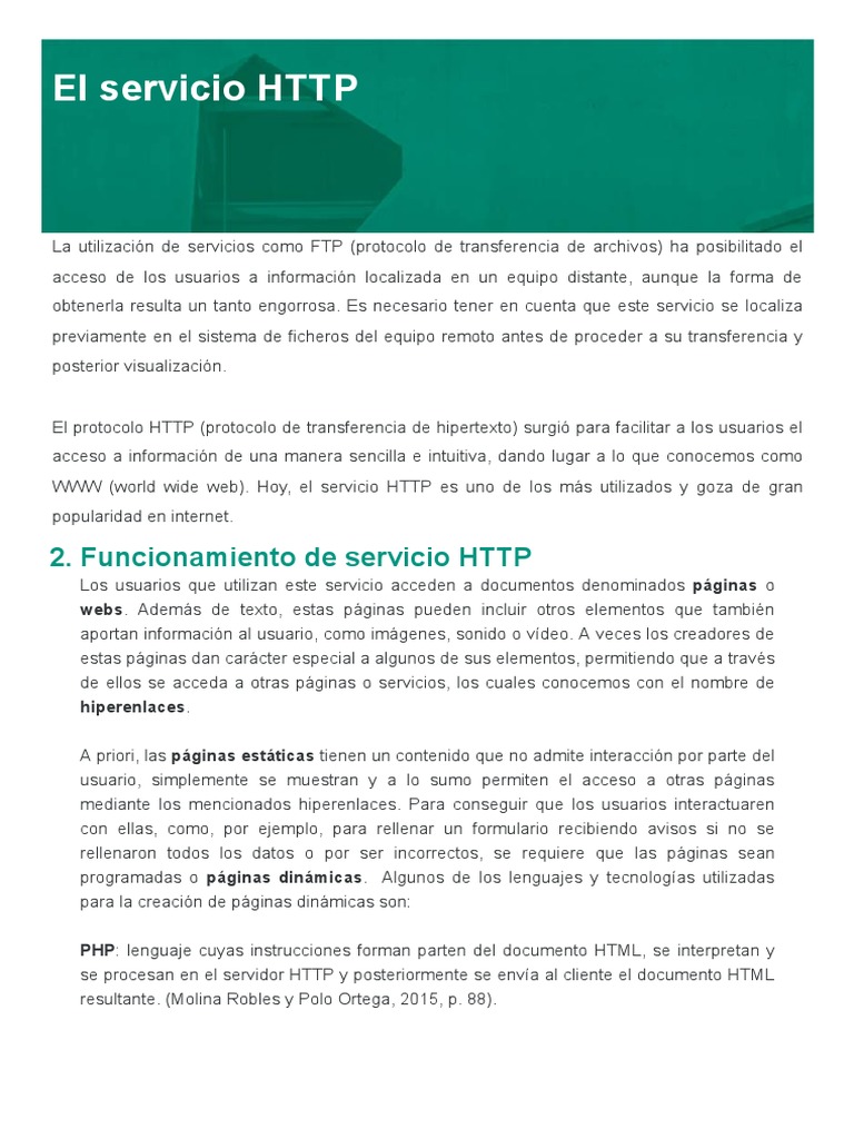 Introducción al Protocolo HTTP | PDF | Página web | Redes