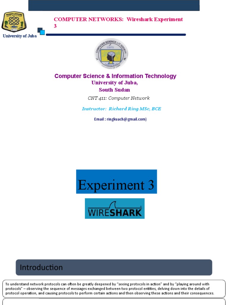 Wireshark | PDF | Transmission Control Protocol | Internet Protocols