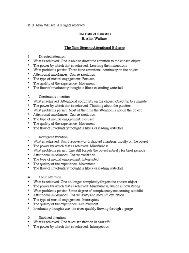 Ten Stages To Shamatha | PDF | Mahamudra | Meditation