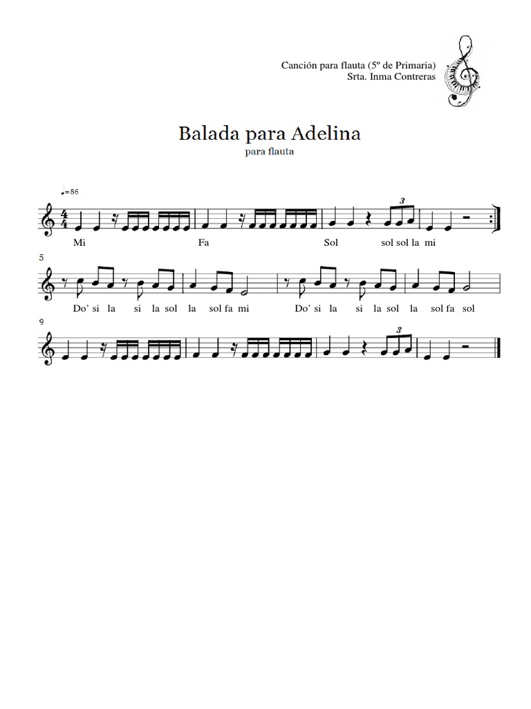 Balada para Adelina Flauta | PDF