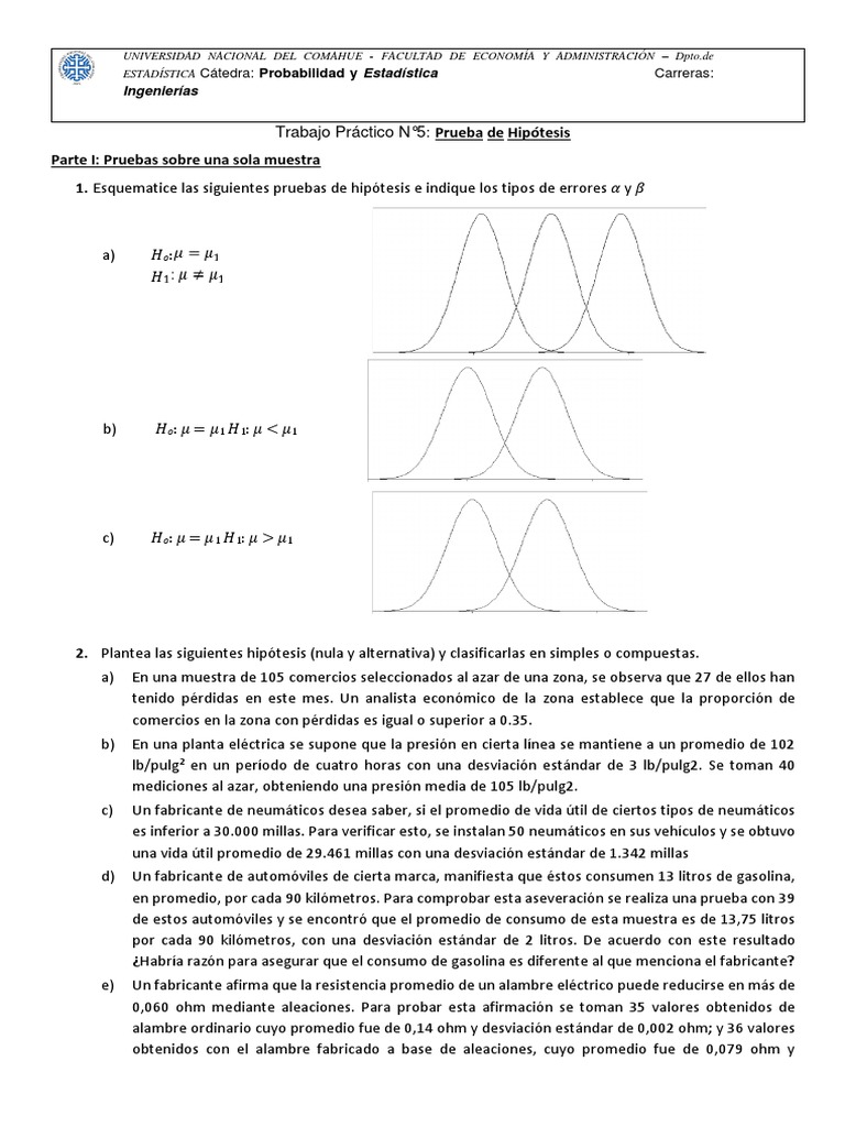 TP5 - Parte I | PDF | Intervalo de confianza | Desviación Estándar