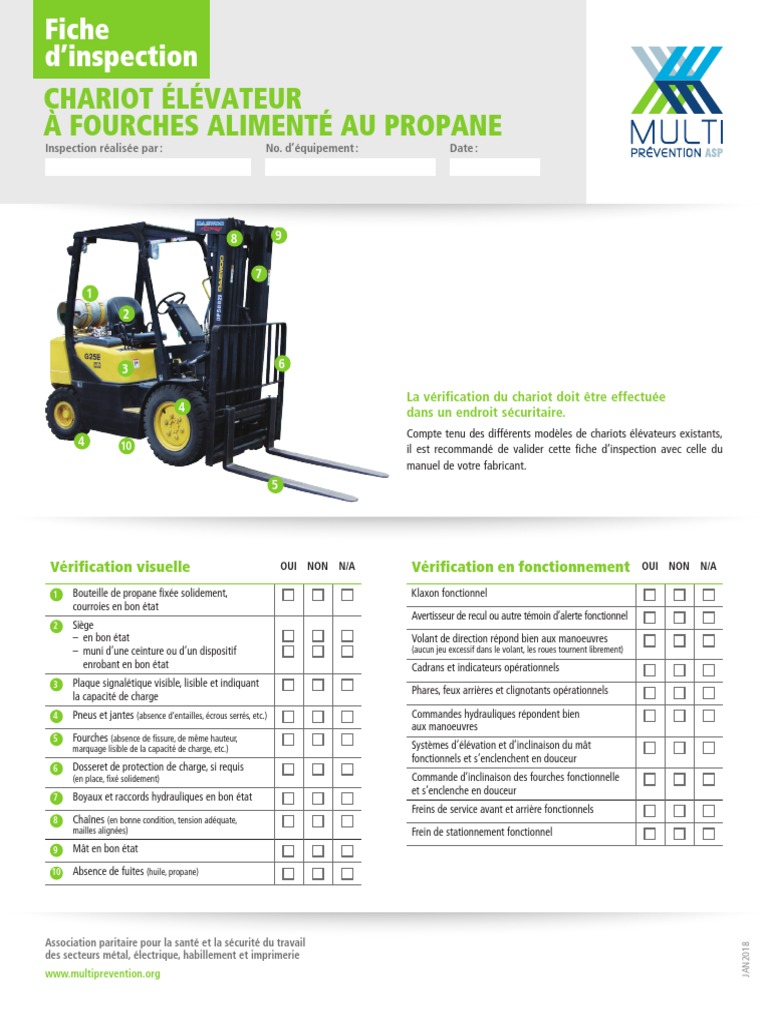 Inspection Chariot Propane | PDF