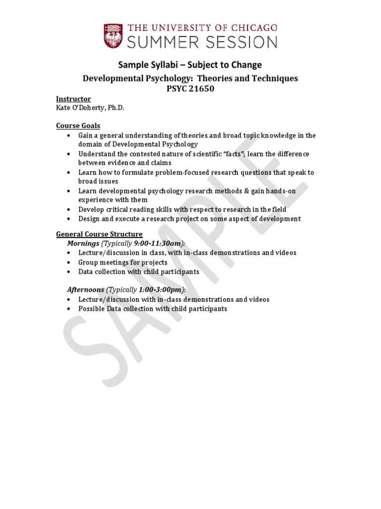 Developmental Psychology | PDF | Lecture | American Psychological ...