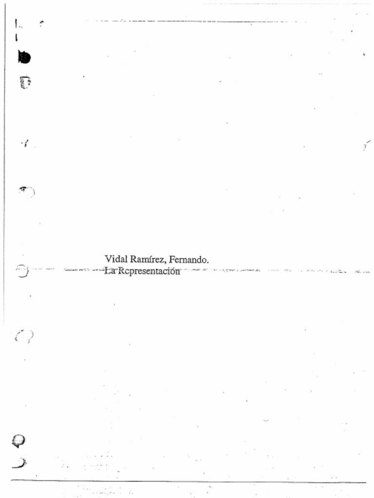 032 VIDAL RAMIREZ Fernando - La Representacion - Organized | PDF