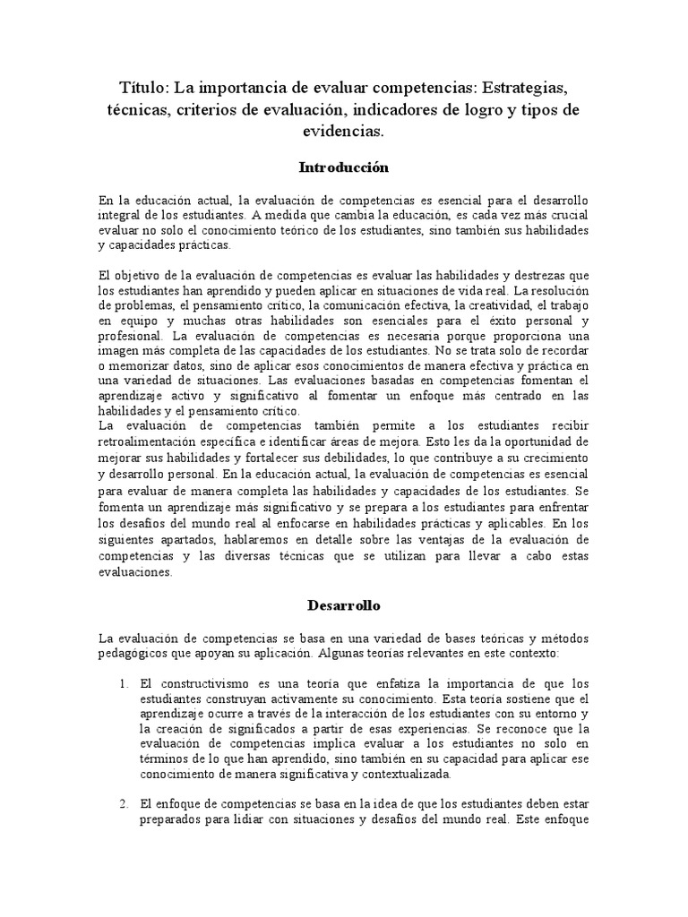 Tema 1 Modulo 5 | PDF | Evaluación | Aprendizaje