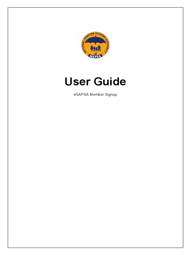 eNAPSA Step-by-Step Sign-Up User Guide-V03 | PDF | Career & Growth ...