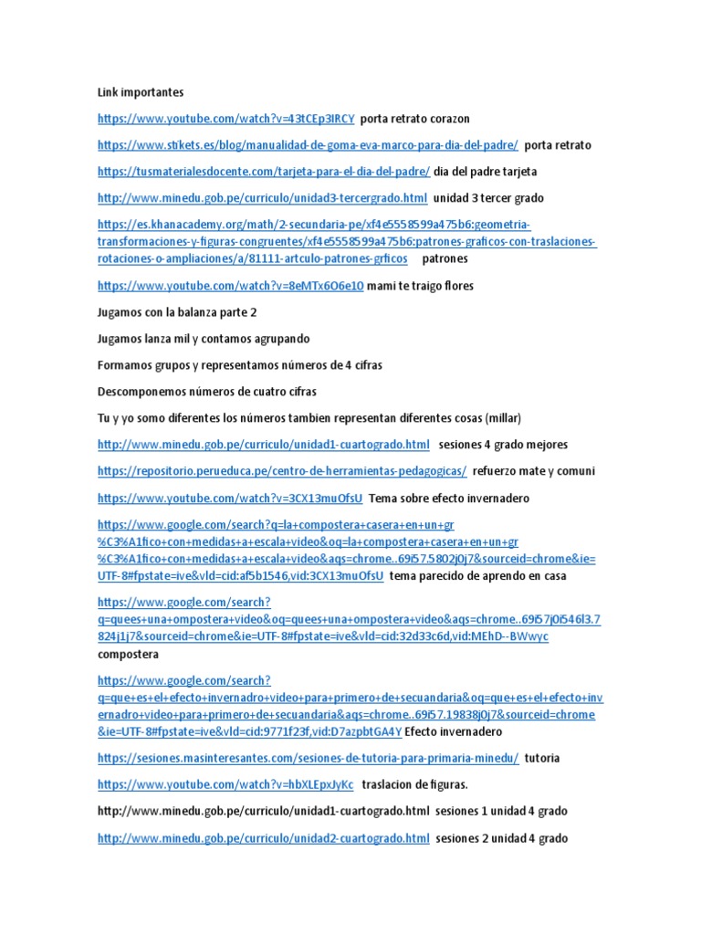 Link Importantes | PDF