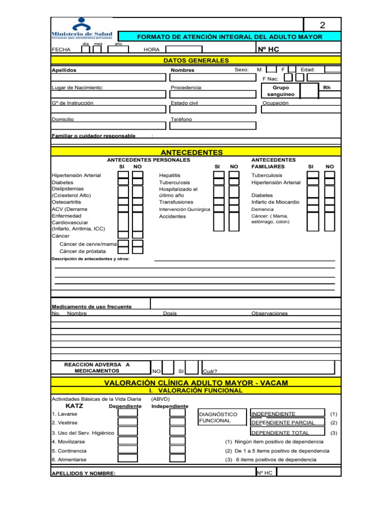 ADULTO MAYOR-VACAM | PDF