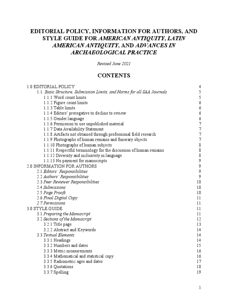 saa-style-guideenglishupdated2021final | PDF | Academic Journal | Citation