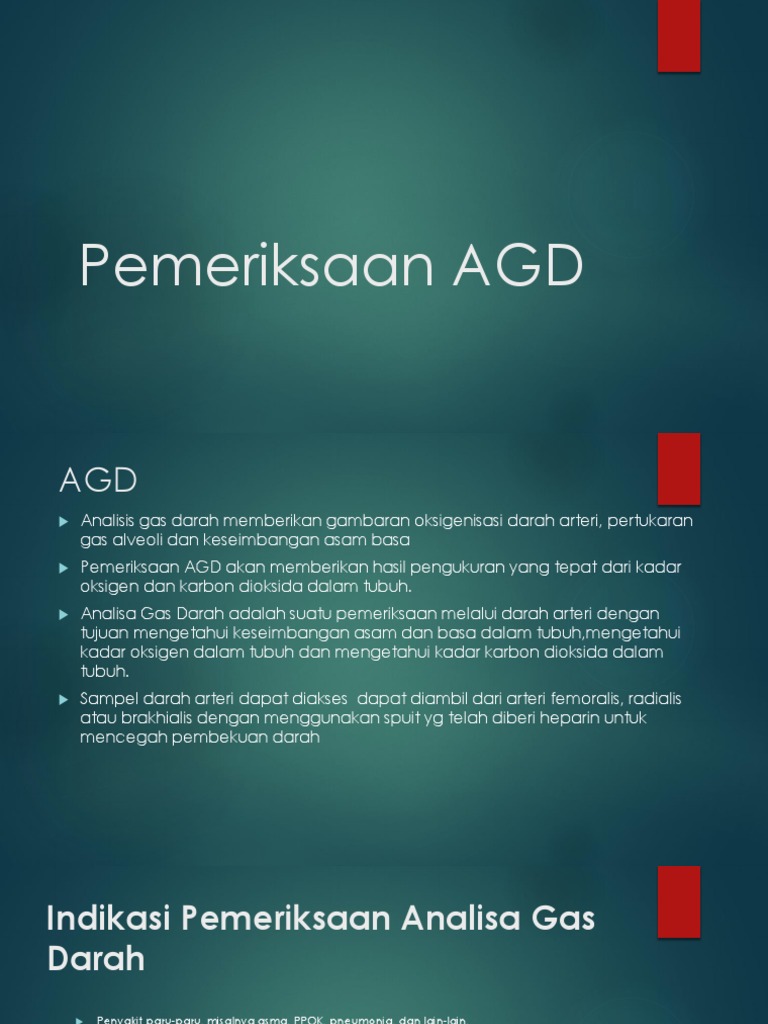 Pemeriksaan AGD | PDF | Sains & Matematika