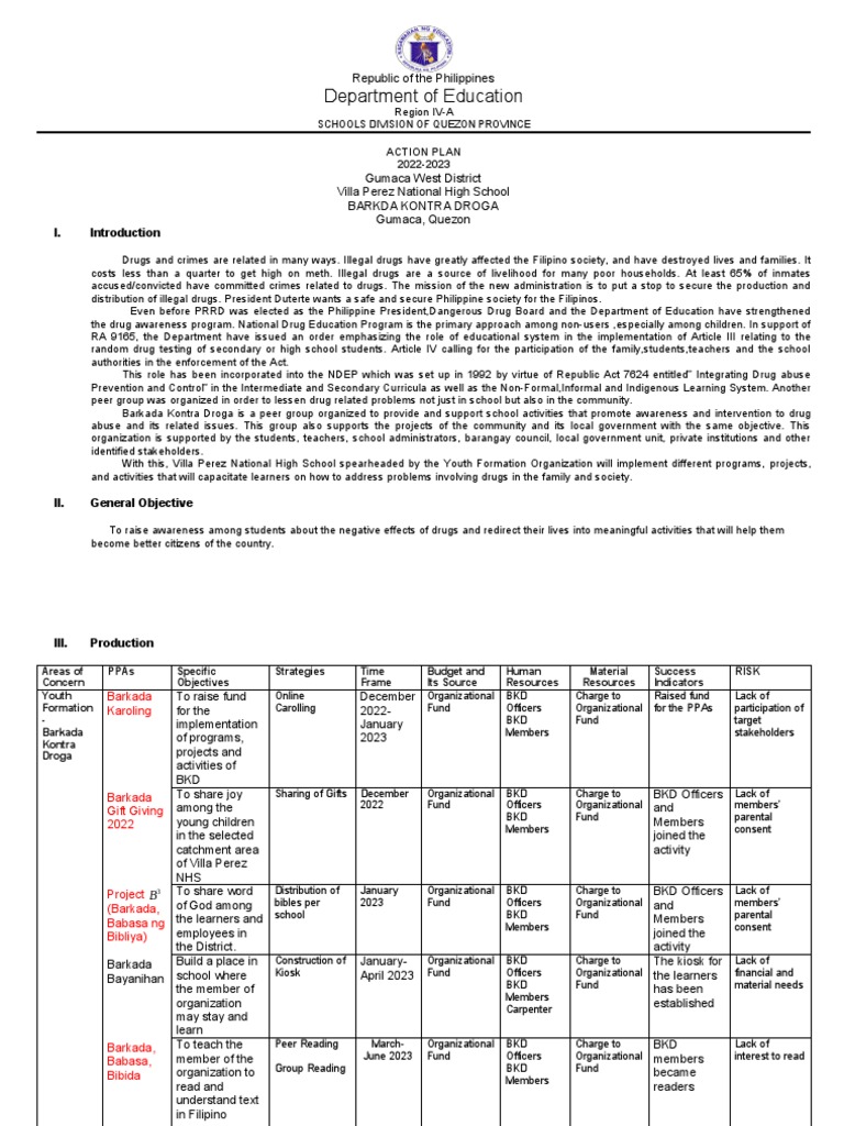 BKD Action Plan 2022 | PDF