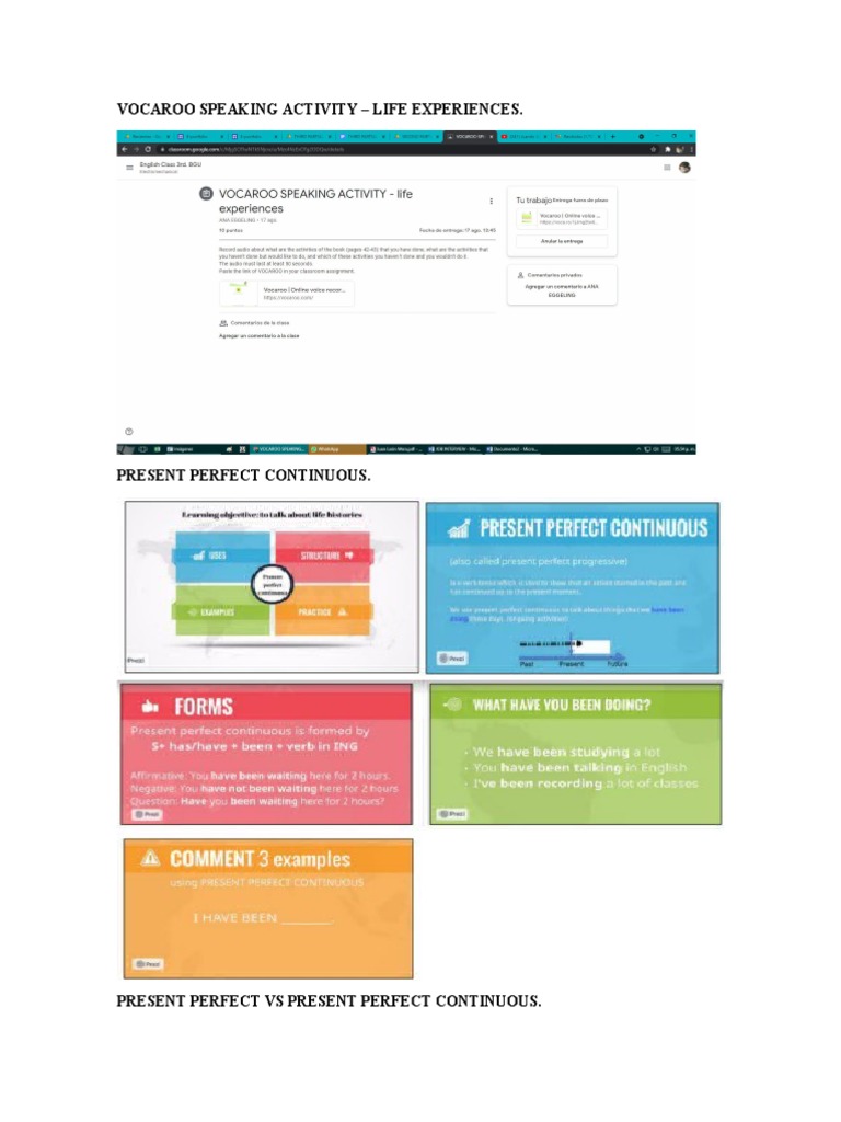 Vocaroo Speaking Activity | PDF