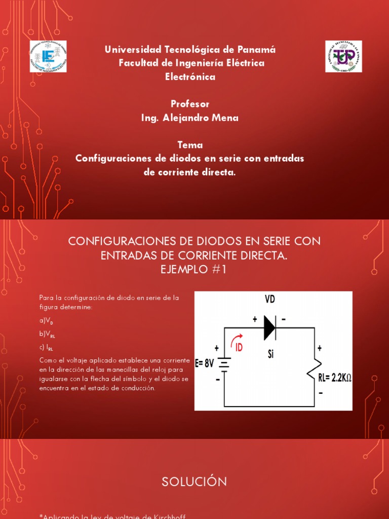 Configuracion Diodos Serie PDF | PDF | Corriente eléctrica | voltaje