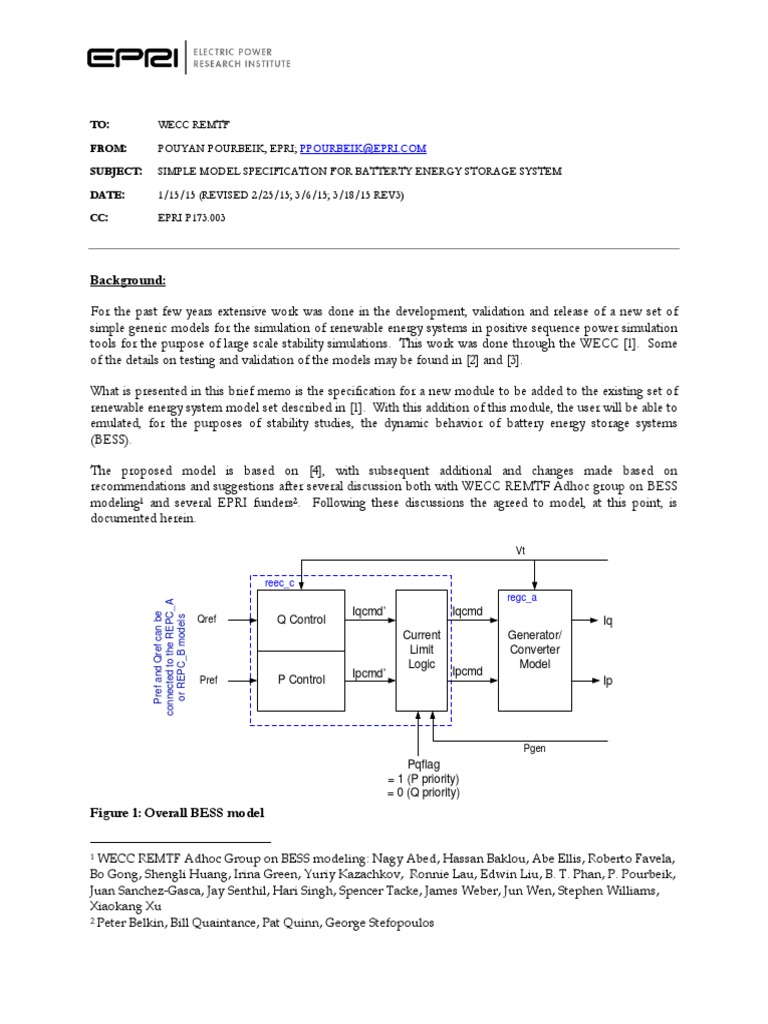 REEC C 031815 Rev3 Model Spec | PDF | Wind Power | Photovoltaics