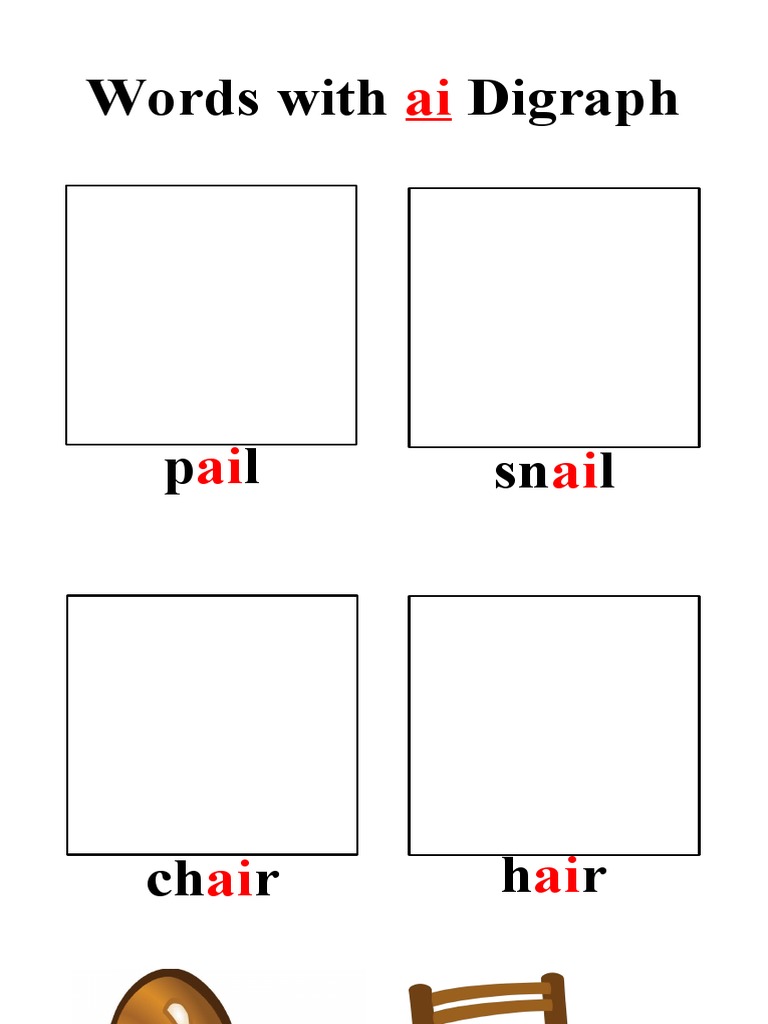 AI Digraph Word List | PDF