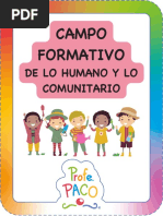 Finalidades Del Campo Formativo de Lo Humano y Lo Comunitario | PDF