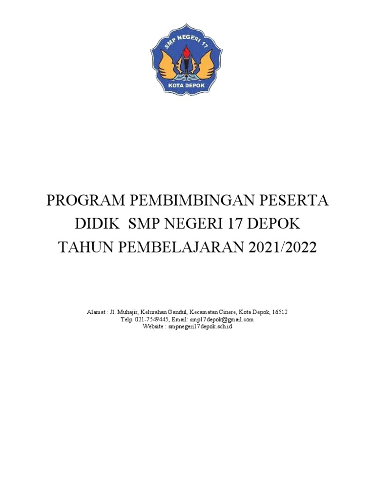 Program Pembimbingan SMPN 17 Depok | PDF