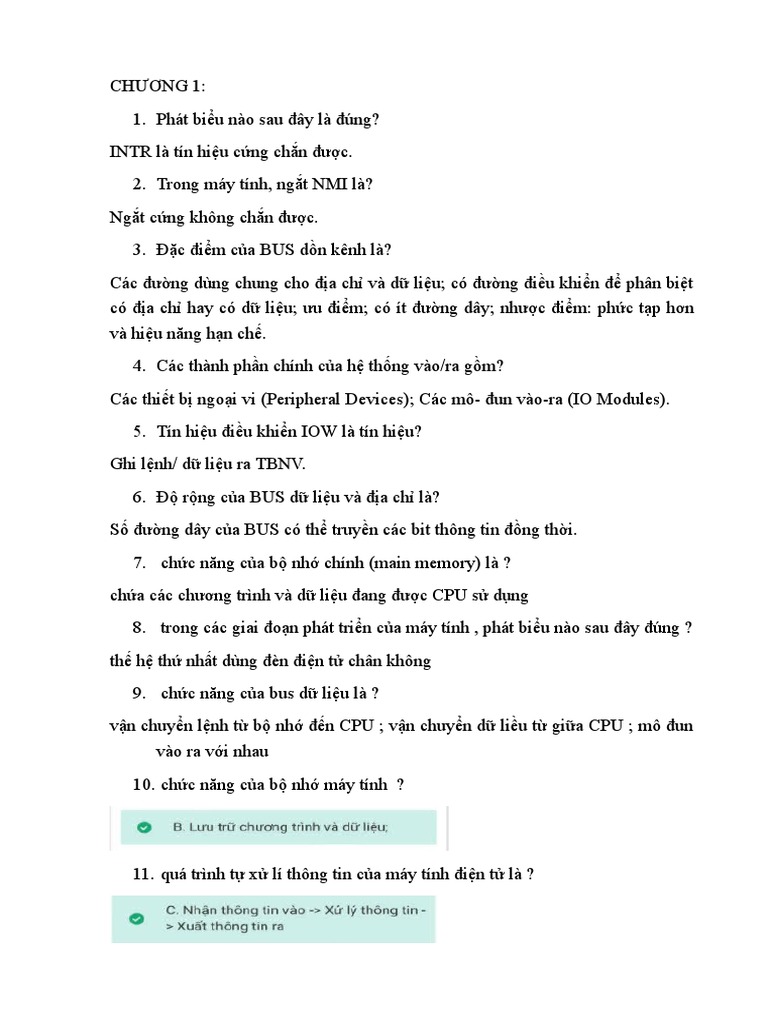 Chương 1. KTMT | PDF