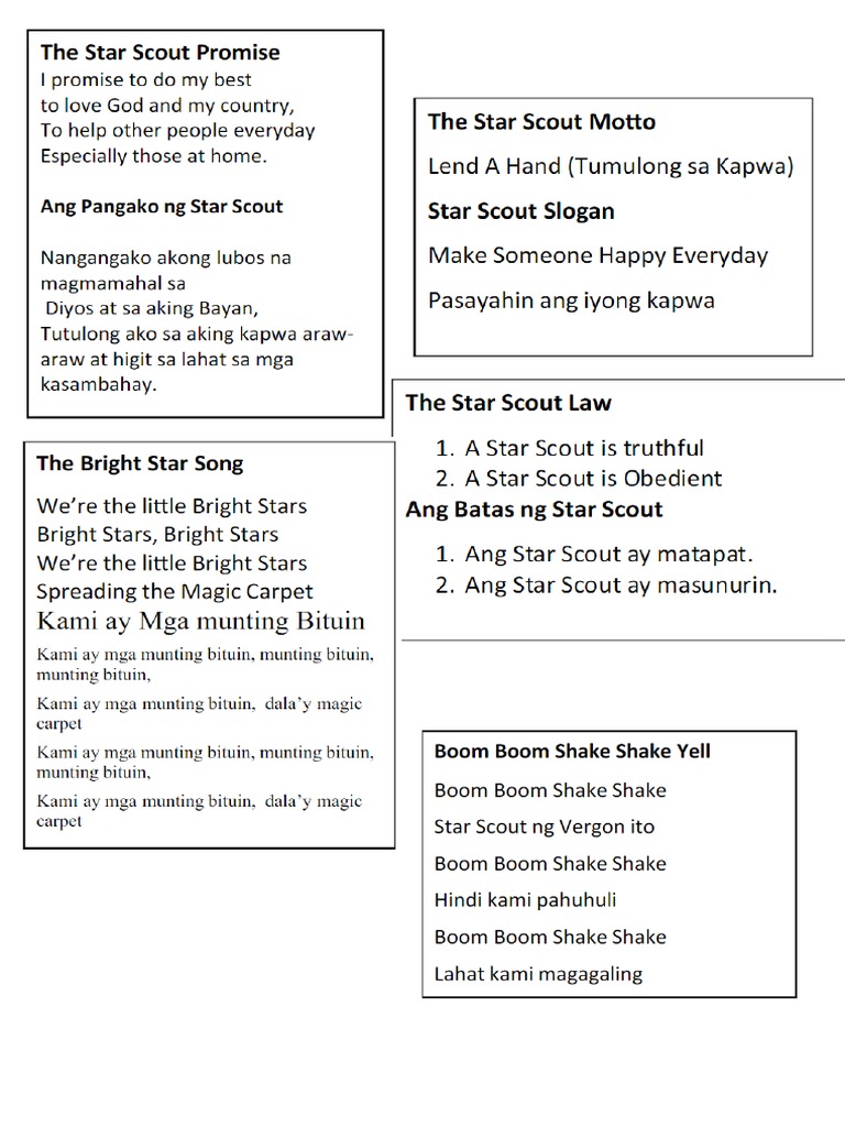 Star Scout Law | PDF