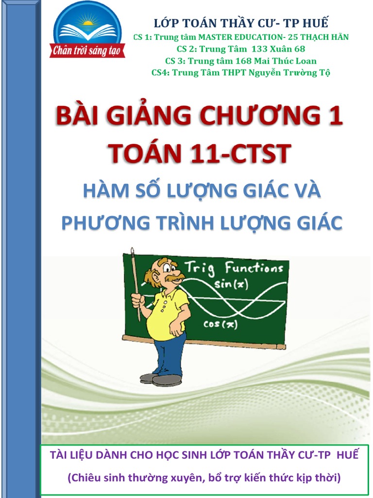 Bai Giang Ham So Luong Giac Va Phuong Trinh Luong Giac Toan 11 CTST | PDF
