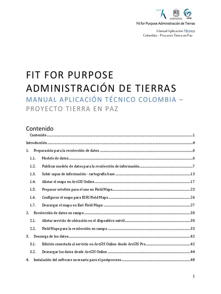 FFP Colombia - Manual Tecnico V09_2022 | PDF | Informática | Datos geográficos e información