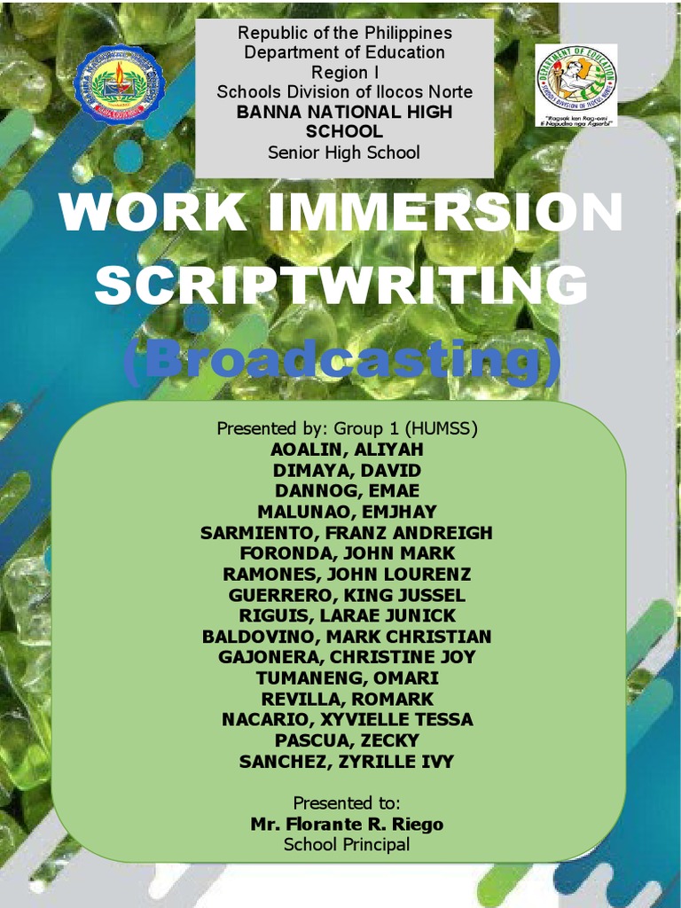 Cover Page Script | PDF