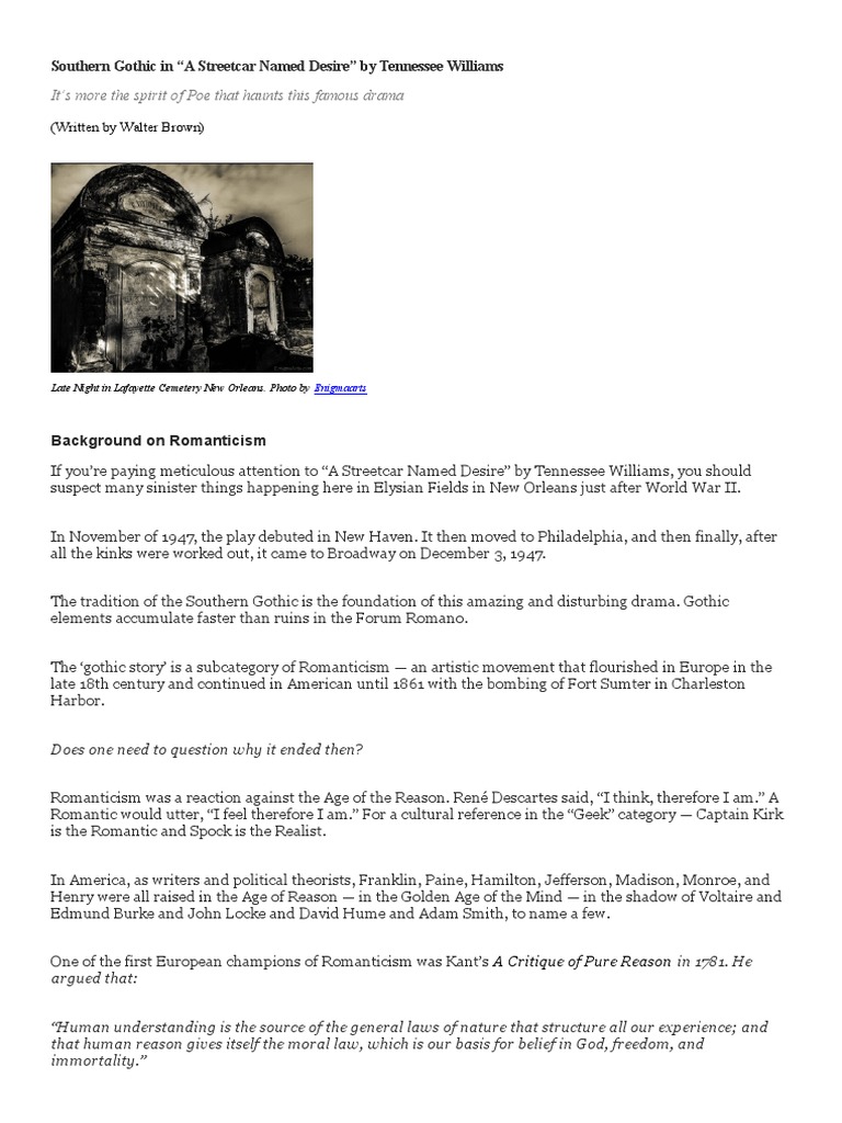 Southern Gothic in SCND | PDF | Romanticism