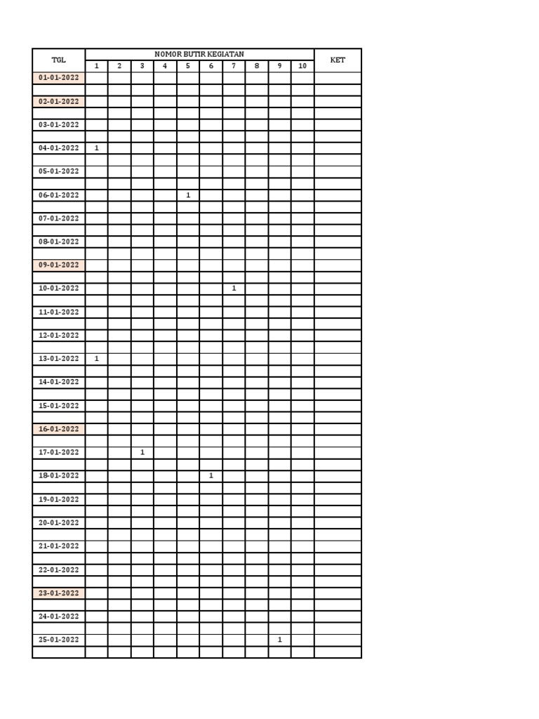 Rencana Kegiatan Pelayanan Dokter | PDF