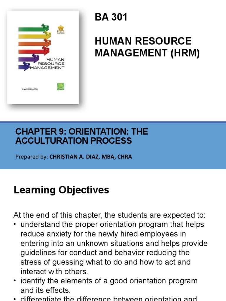 Chapter 9 - Orientation The Acculturation Process | Download Free PDF | Employment | Human ...