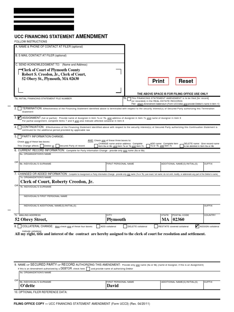 Dave O UCC3 | PDF | Assignment (Law) | Security Interest