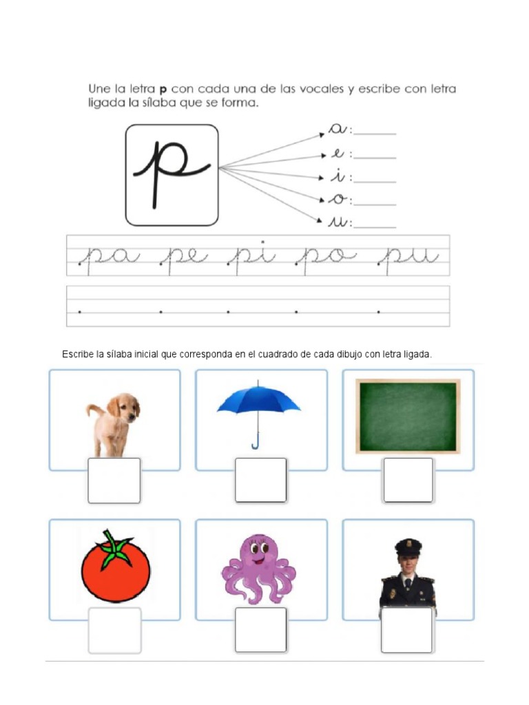 Silabas P | PDF
