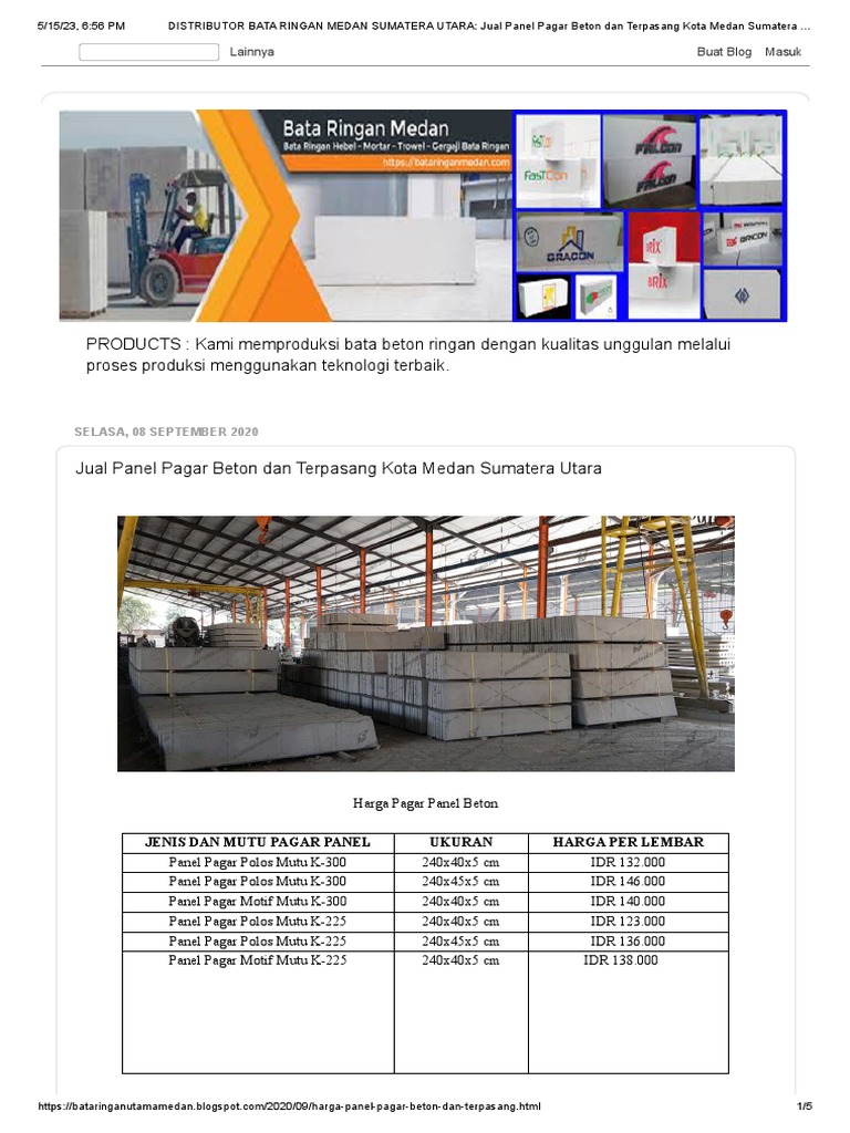 Bata Ringan Medan | PDF