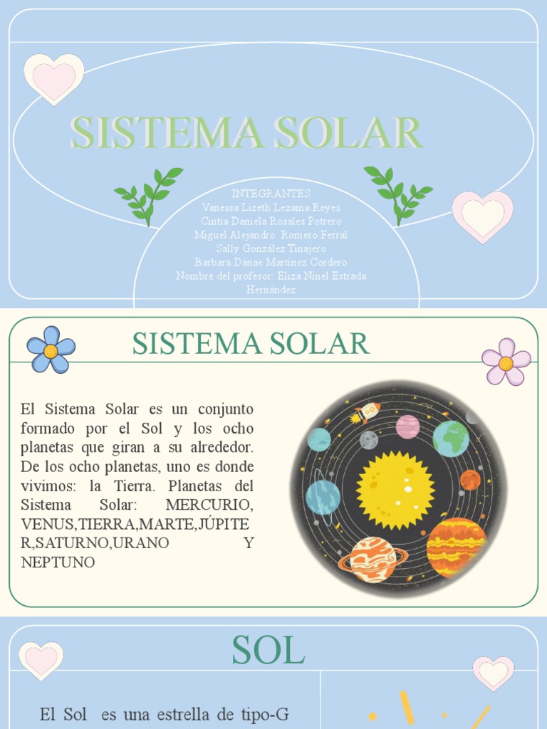 Ciencias Naturales El Sistema Solar | PDF | Sistema solar | Planetas