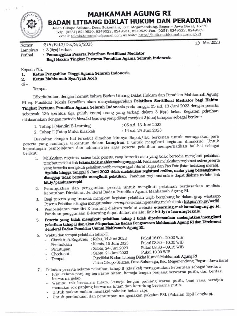 829-Bld.3-Pemanggilan Mediator Agama | PDF