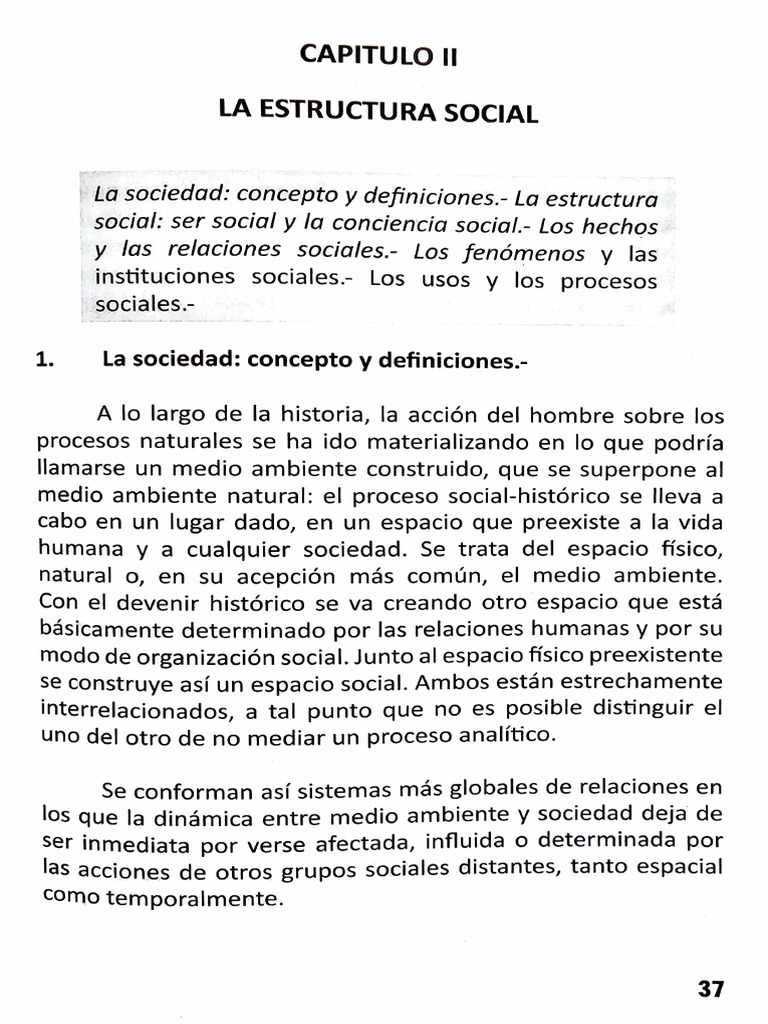 T2 La Estructura Social | PDF | Sociedad | Institución