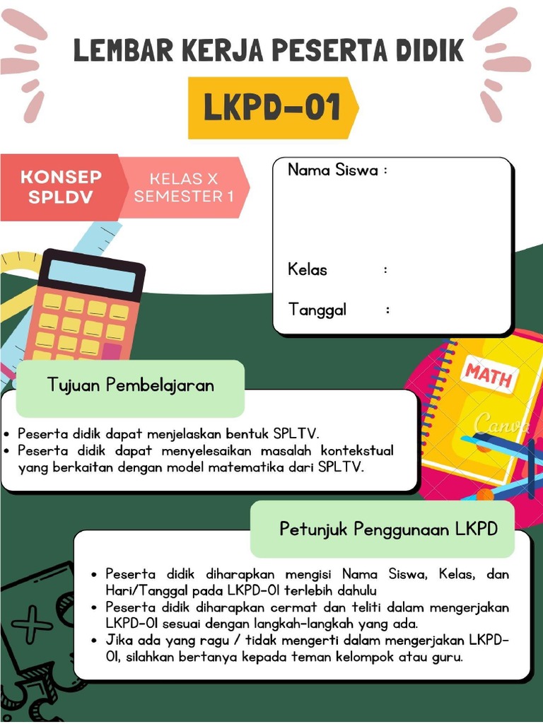 LKPD MTK Model SPLTV | PDF