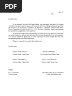 FUN RUN Request Letter Edited 2 | PDF
