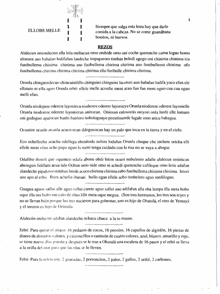 Ejiogbe Meji Ifa en Tierra de Ifa | PDF