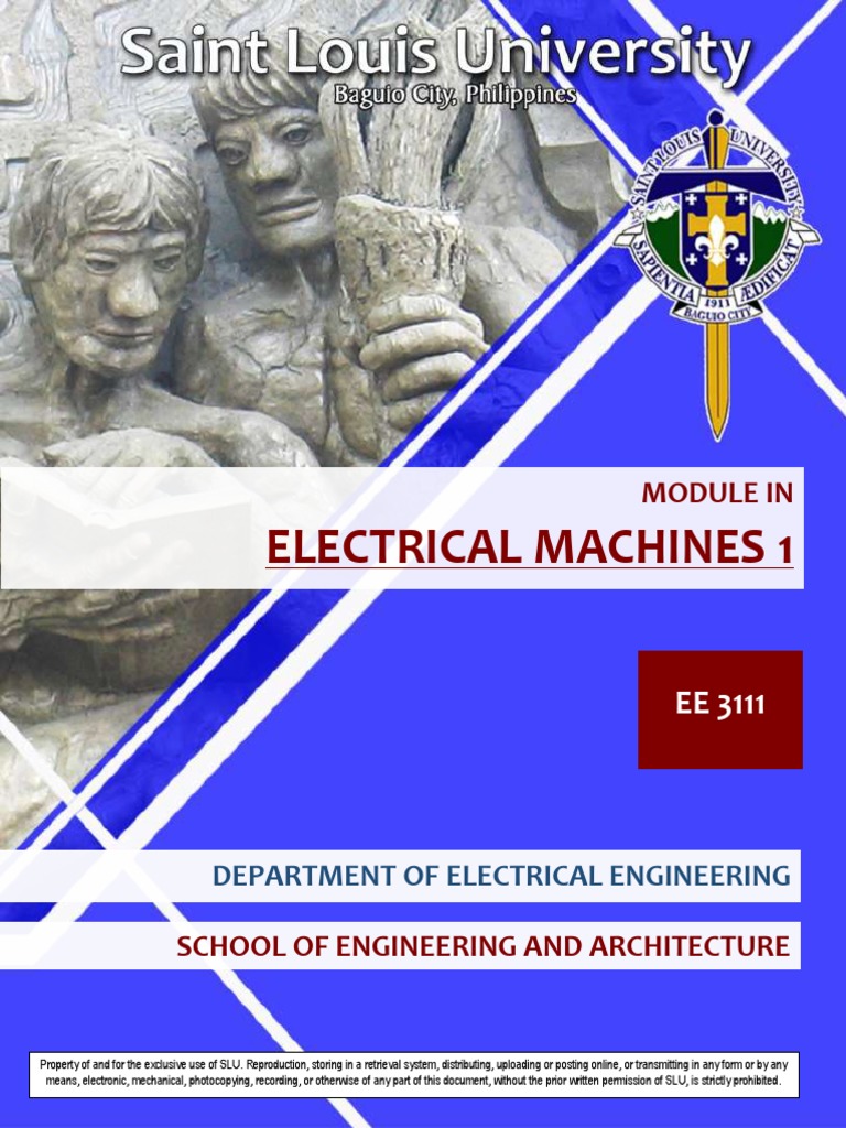 EE 3111 Module | PDF | Electric Motor | Electric Generator