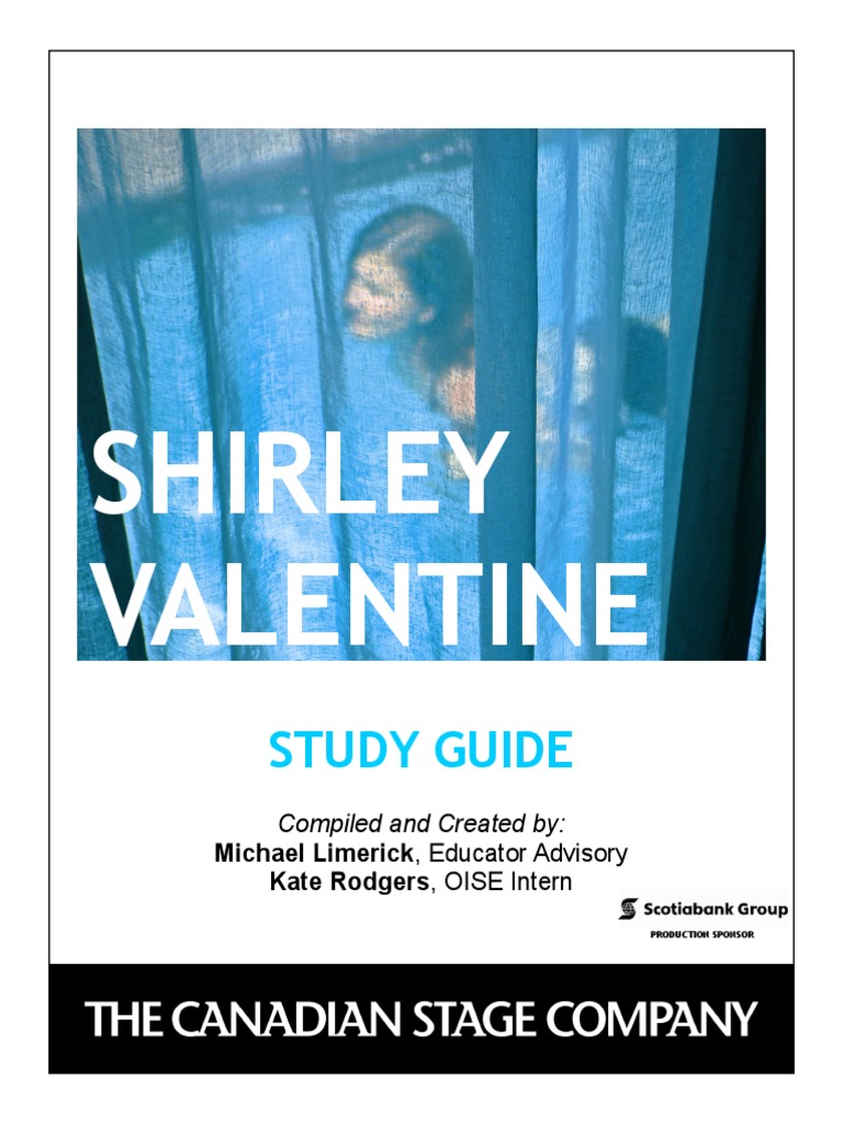 Shirley Valentine Study Guide Overview | PDF | Camera | Comedy