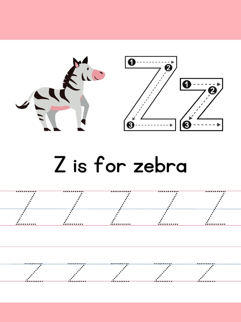 Letter Z Tracing Worksheet | PDF