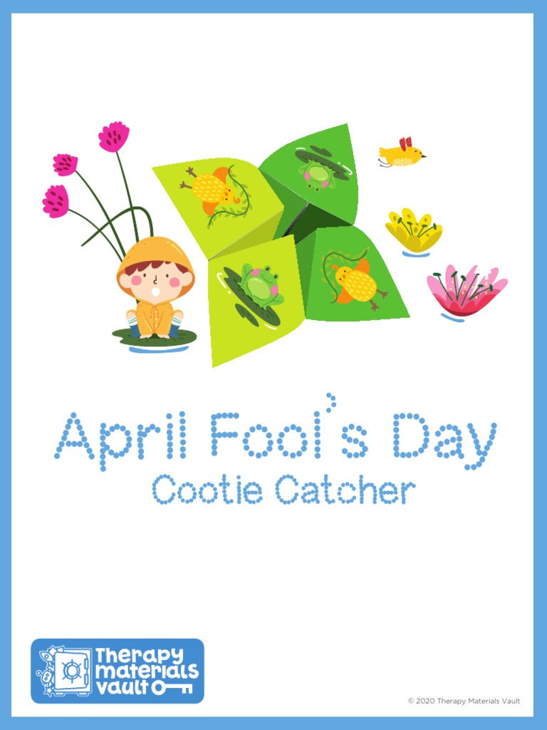 April Fools Day Cootie Catcher | PDF