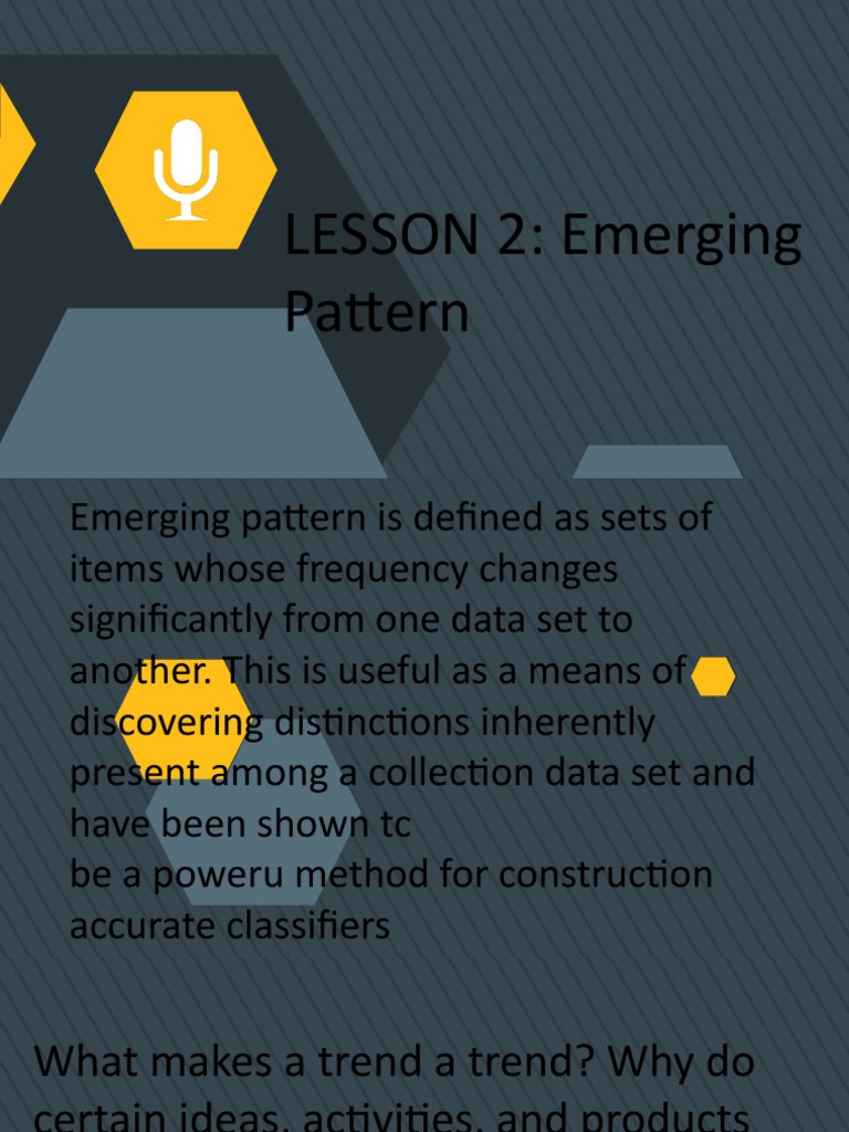 Understanding Emerging Patterns in Trends | PDF