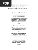 Letra Original y Completa Del Himno A Cochabamba | PDF | Poesía