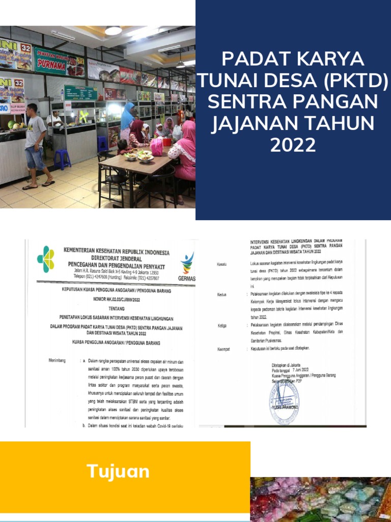 Padat Karya Tunai Desa (PKTD) Sentra Pangan Jajanan Tahun 2022 | PDF