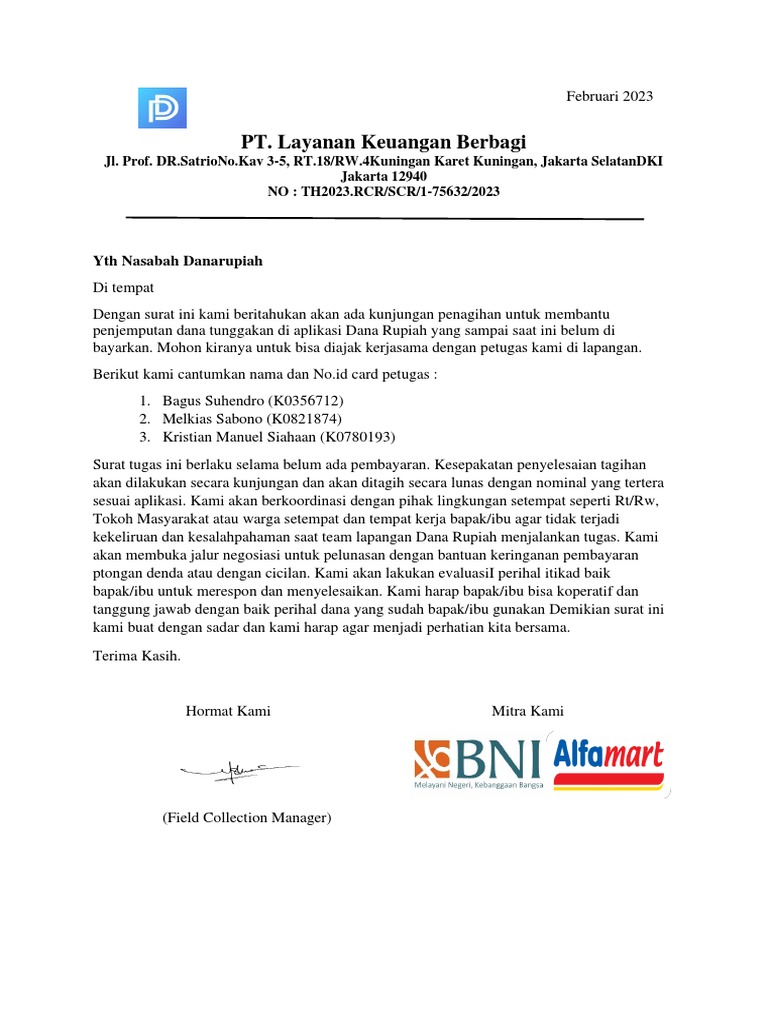 Surat Tugas 022023 | PDF